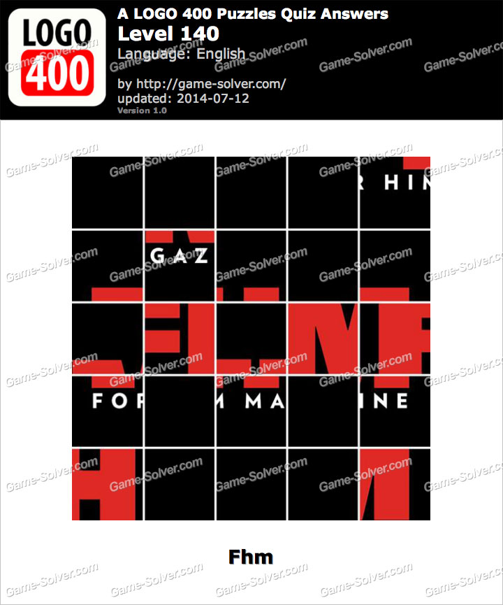 A Logo 400 Puzzles Quiz Level 140 • Game Solver