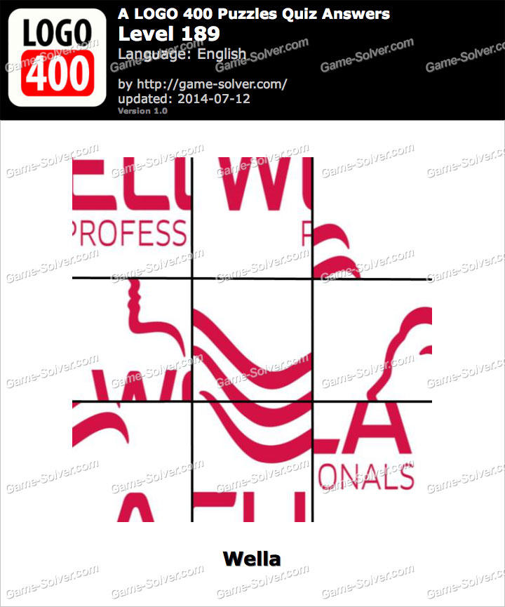 A Logo 400 Puzzles Quiz Level 189 • Game Solver