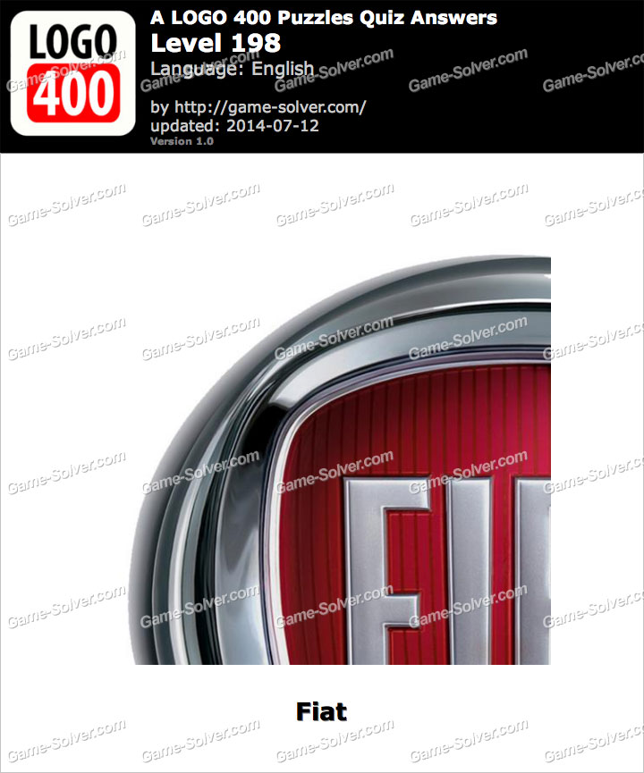 A Logo 400 Puzzles Quiz Level 198 • Game Solver