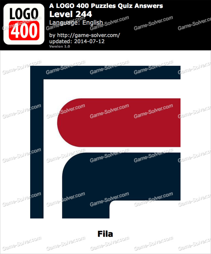 A Logo 400 Puzzles Quiz Level 244 • Game Solver