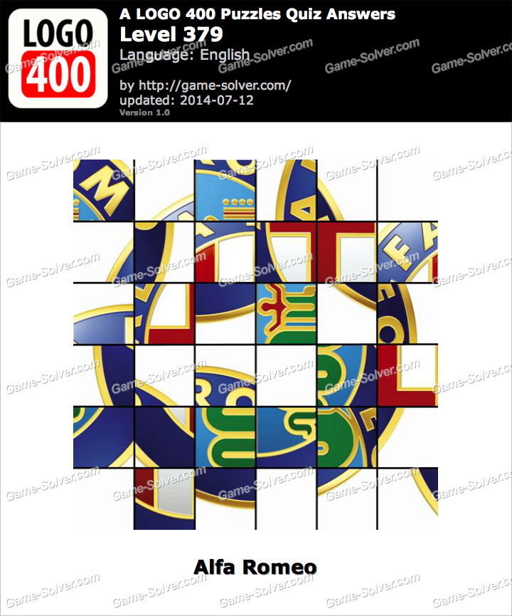 A Logo 400 Puzzles Quiz Level 379 • Game Solver