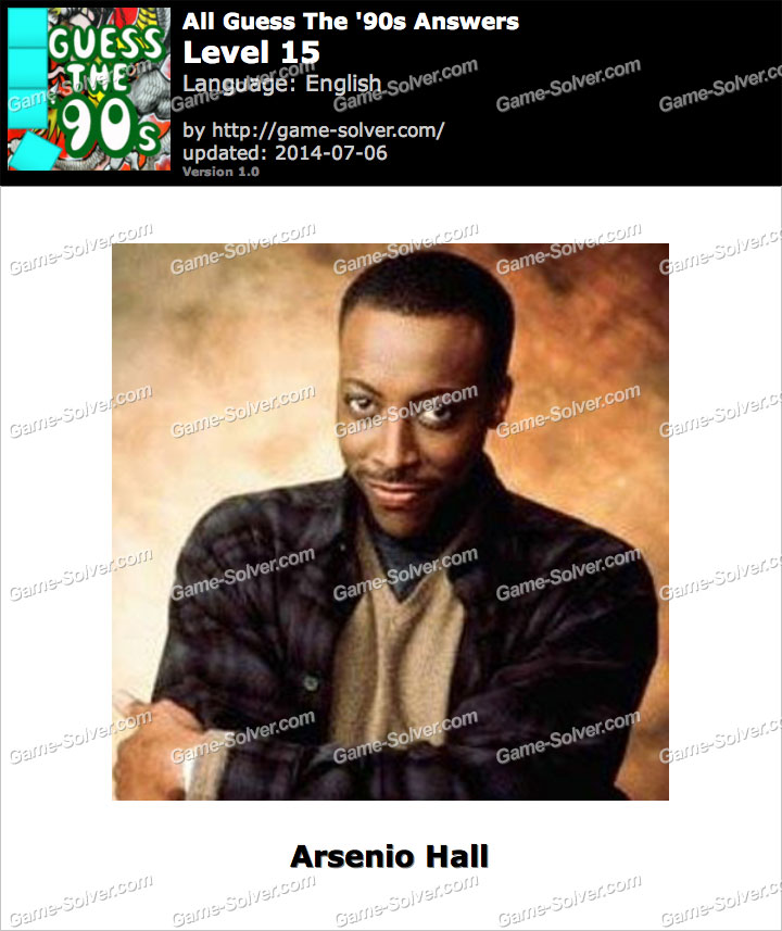 All Guess The 90s Level 15 Game Solver