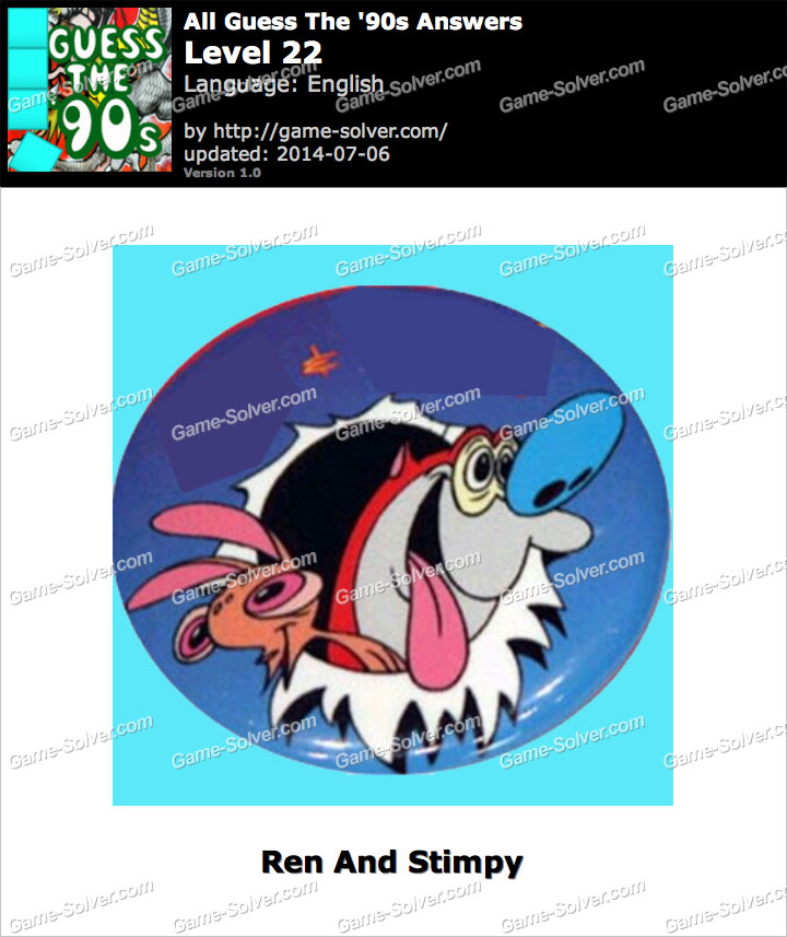 All Guess The 90s Level 22 • Game Solver