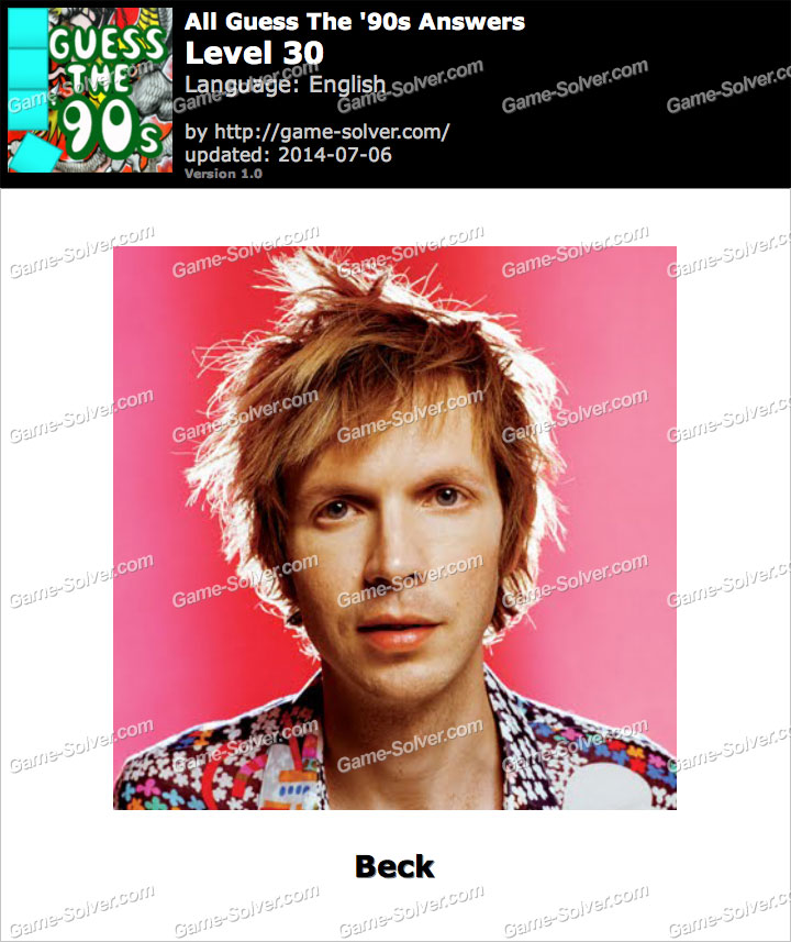 All Guess The 90s Level 30 • Game Solver