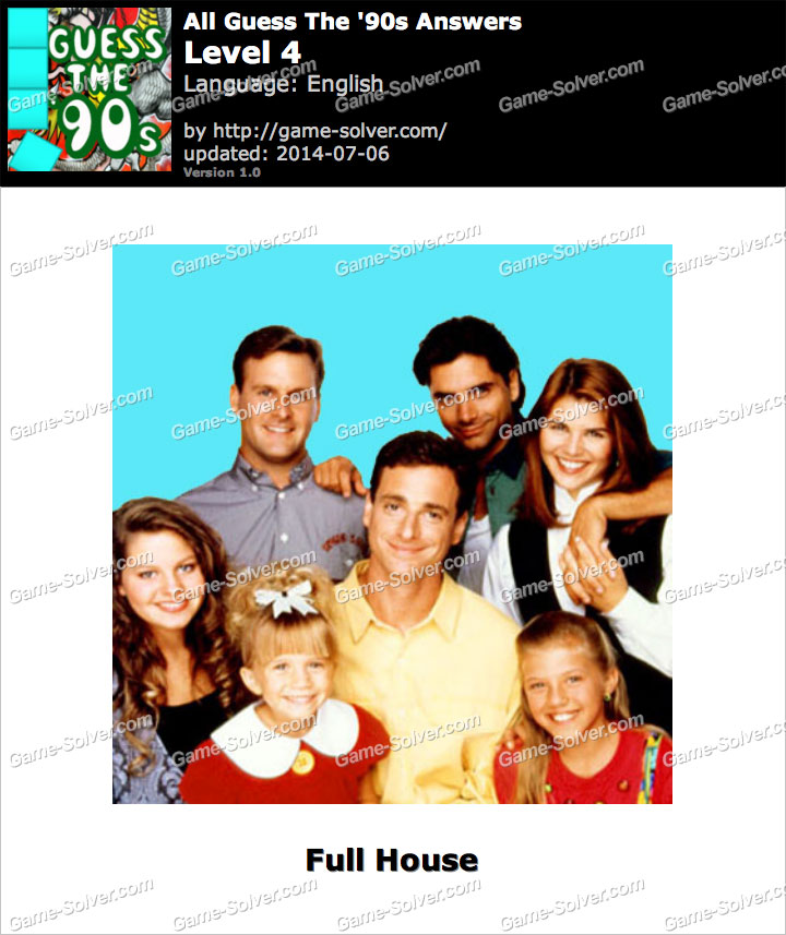 All Guess The 90s Level 4 • Game Solver