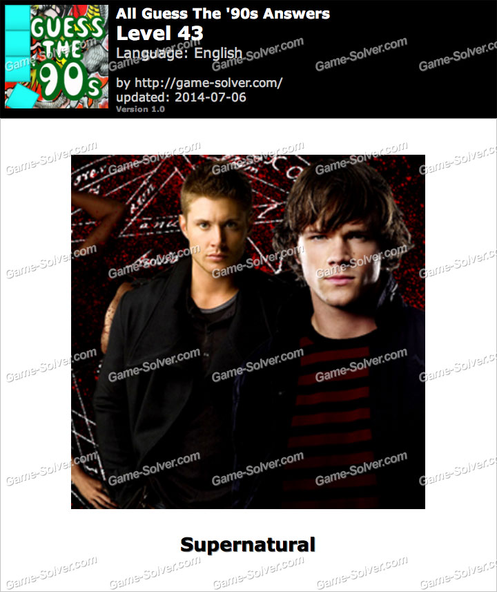 All Guess The 90s Level 43 • Game Solver