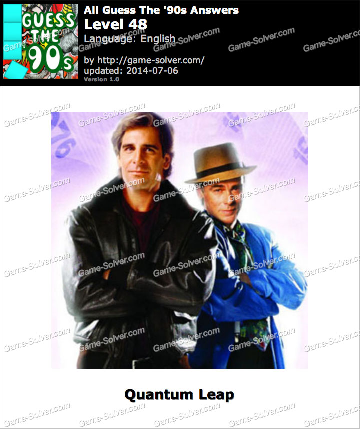 All Guess The 90s Level 48 • Game Solver