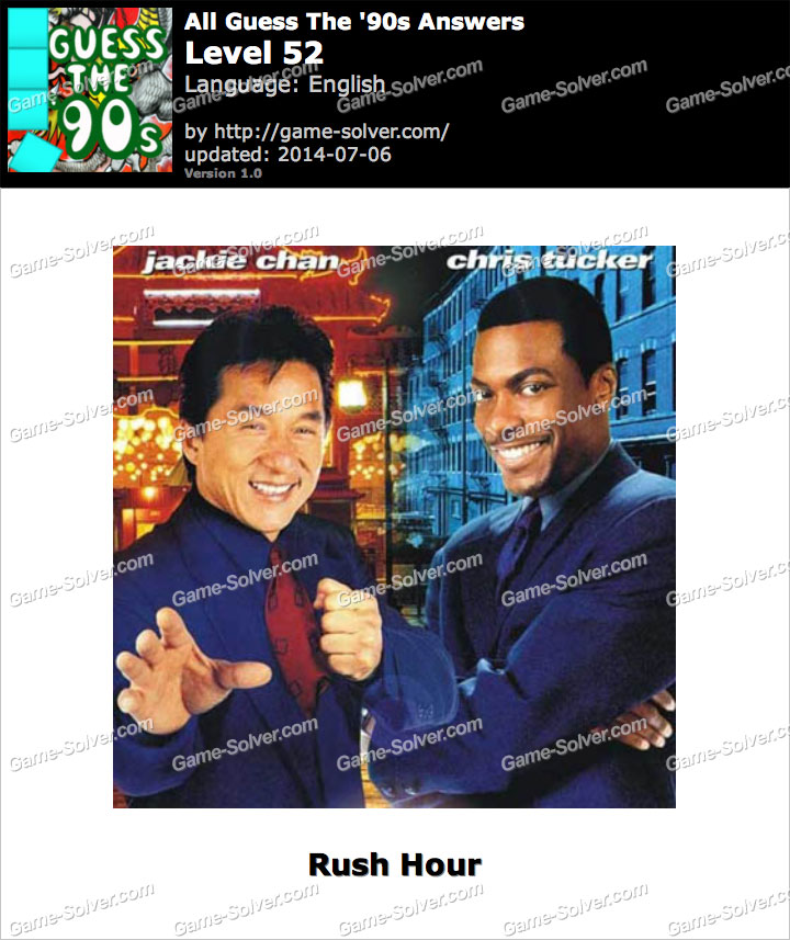 All Guess The 90s Level 52 • Game Solver