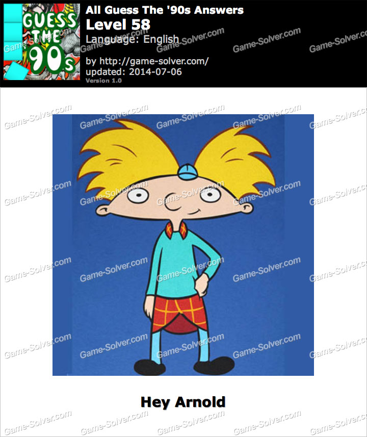 All Guess The 90s Level 58 • Game Solver