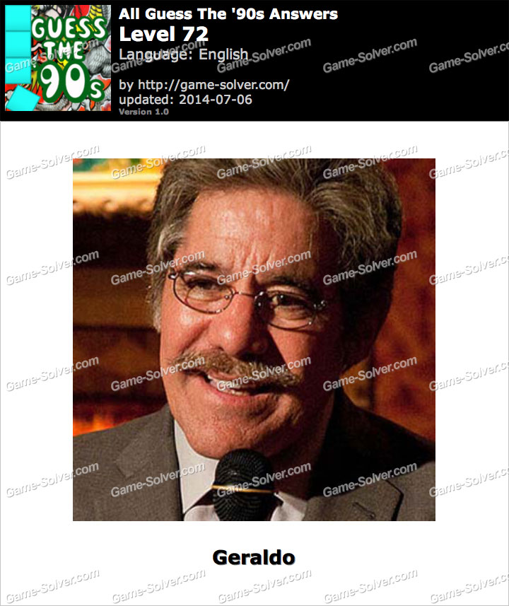 All Guess The 90s Level 72 • Game Solver