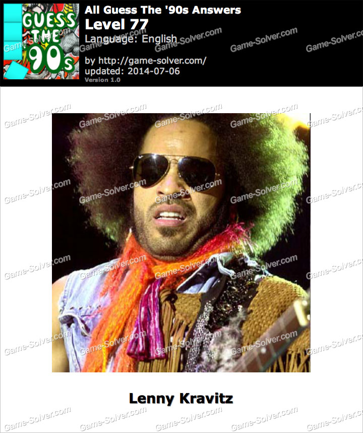 All Guess The 90s Level 77 • Game Solver