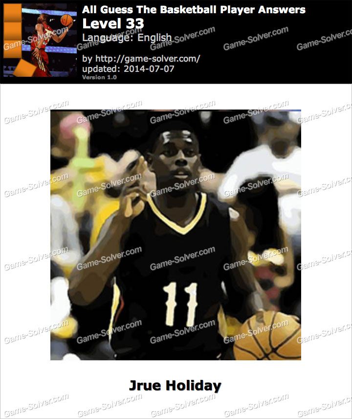 All Guess The Basketball Player Level 33 • Game Solver