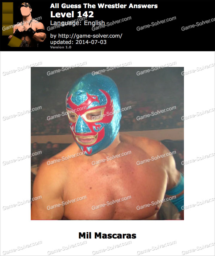 All Guess The Wrestler Level 142 • Game Solver