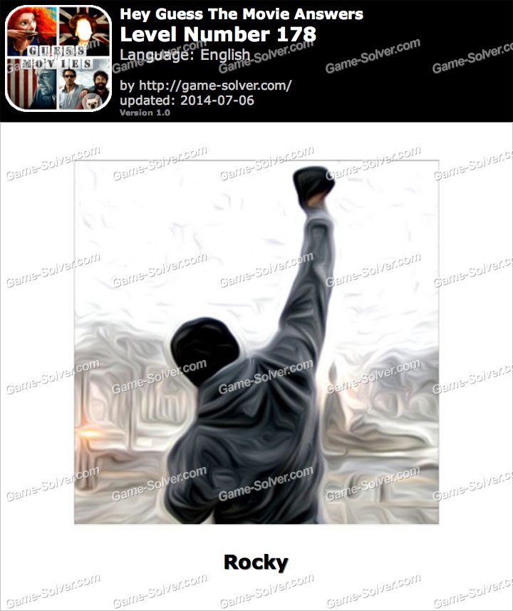 Hey Guess The Movie Level 178 • Game Solver