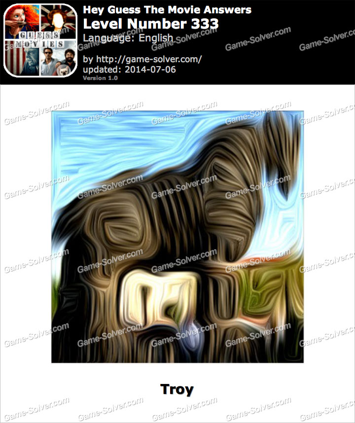 Hey Guess The Movie Level 333 • Game Solver