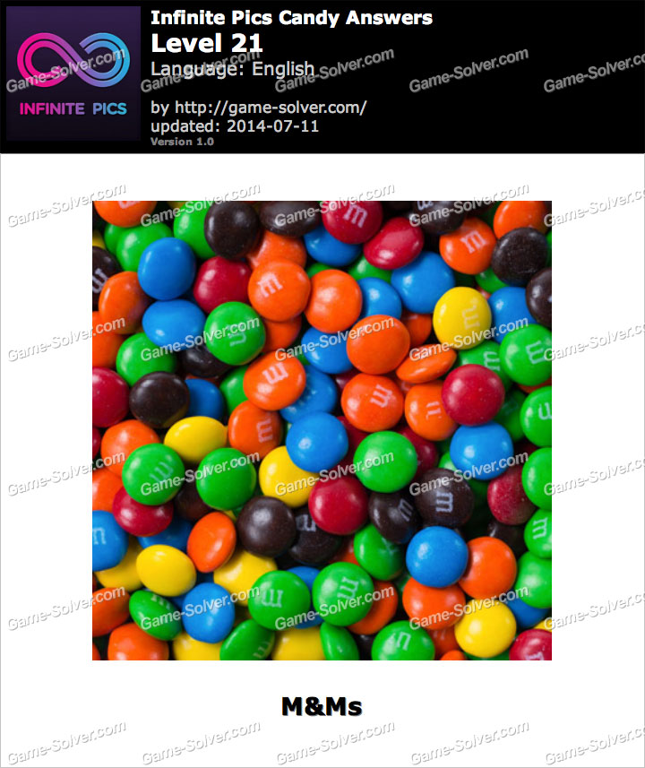 Infinite Pics Candy Level 21 • Game Solver