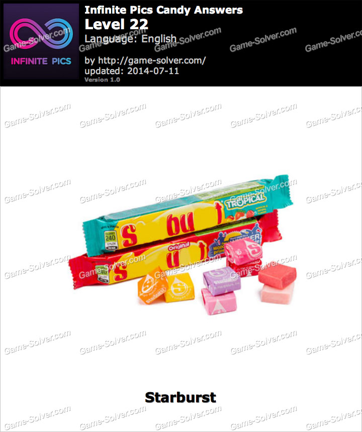 Infinite Pics Candy Level 22 • Game Solver
