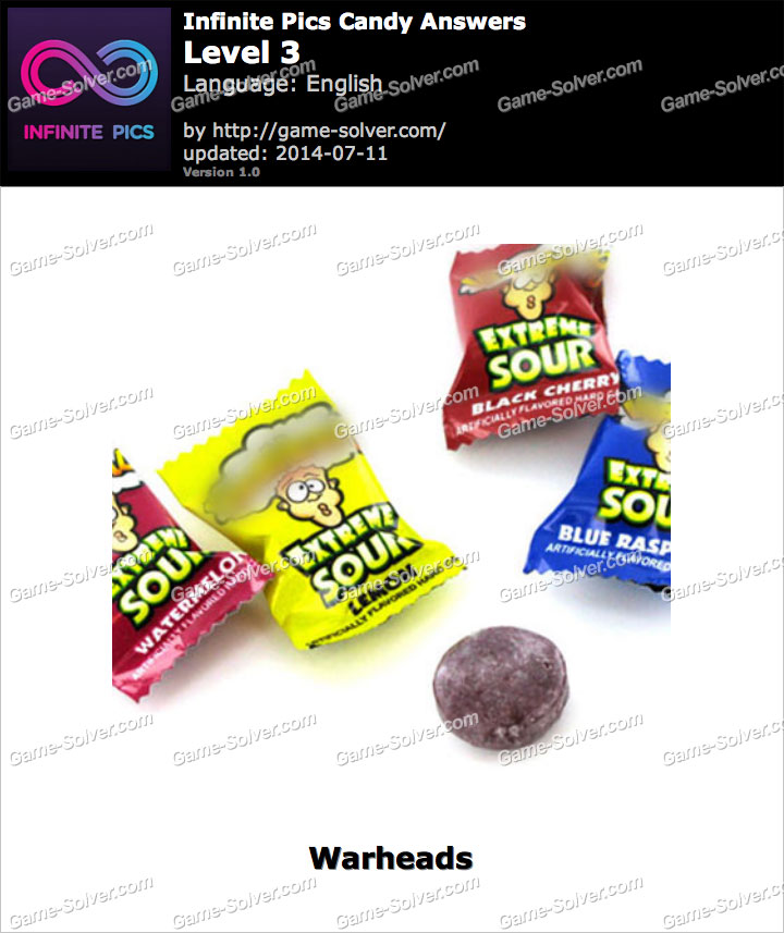 Infinite Pics Candy Level 3 • Game Solver