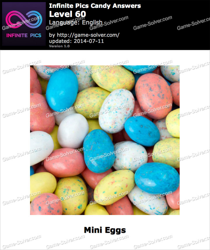 Infinite Pics Candy Level 60 • Game Solver
