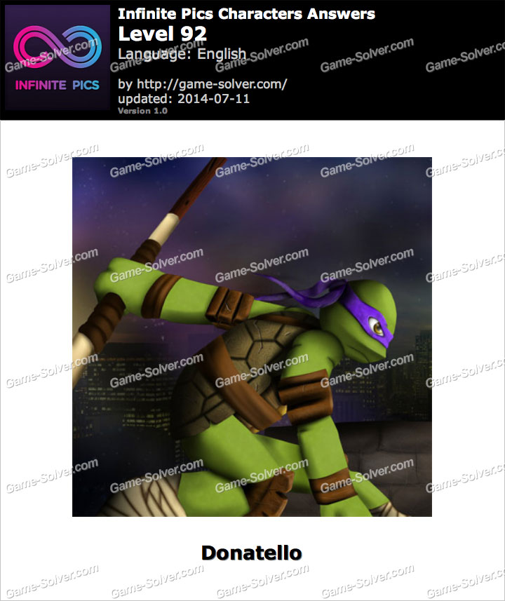 Infinite Pics Characters Level 92 • Game Solver