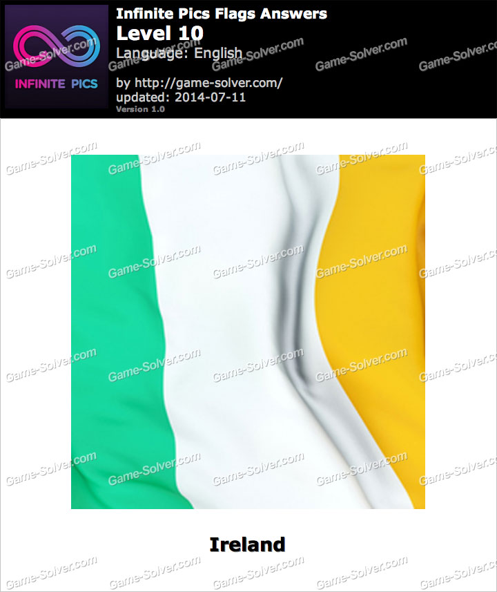 Infinite Pics Flags Level 10 • Game Solver