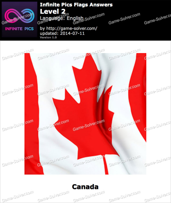 Infinite Pics Flags Level 2 • Game Solver