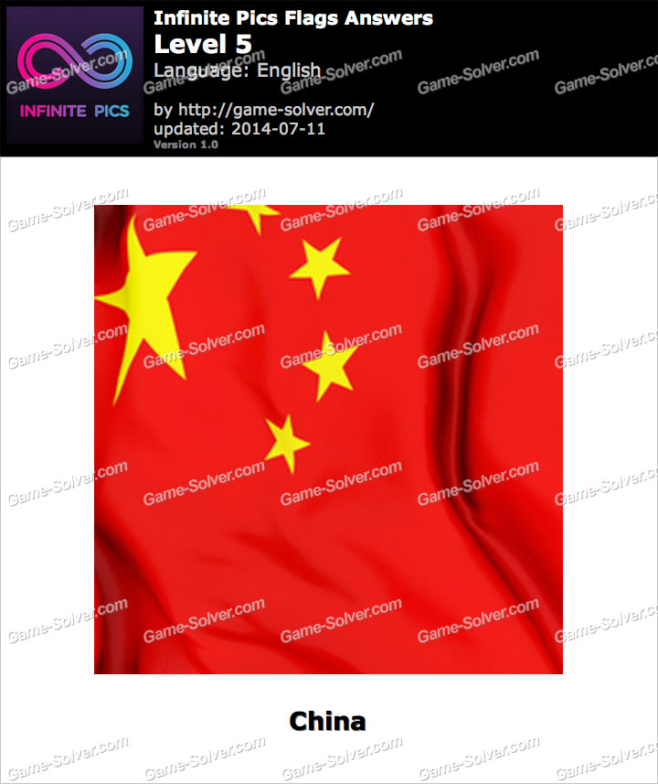 Infinite Pics Flags Level 5 • Game Solver
