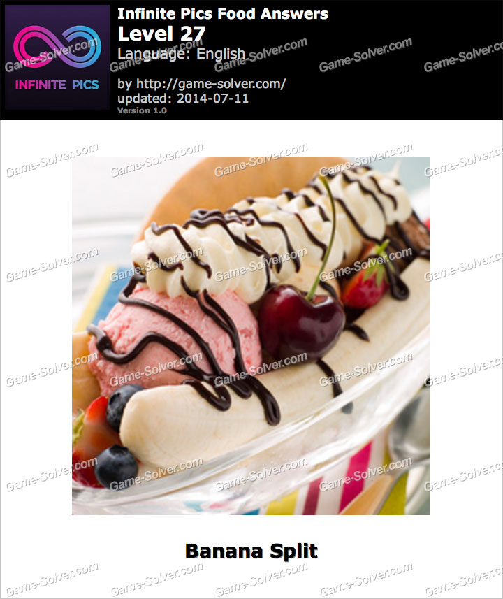 Infinite Pics Food Level 27 • Game Solver