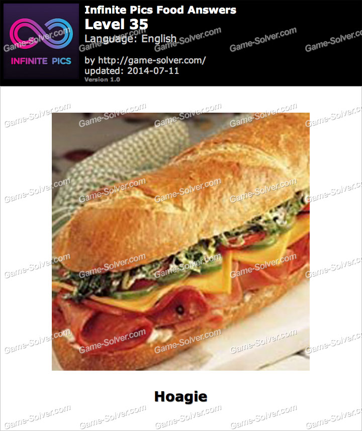 Infinite Pics Food Level 35 • Game Solver