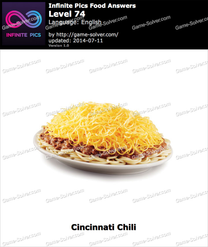 Infinite Pics Food Level 74 • Game Solver