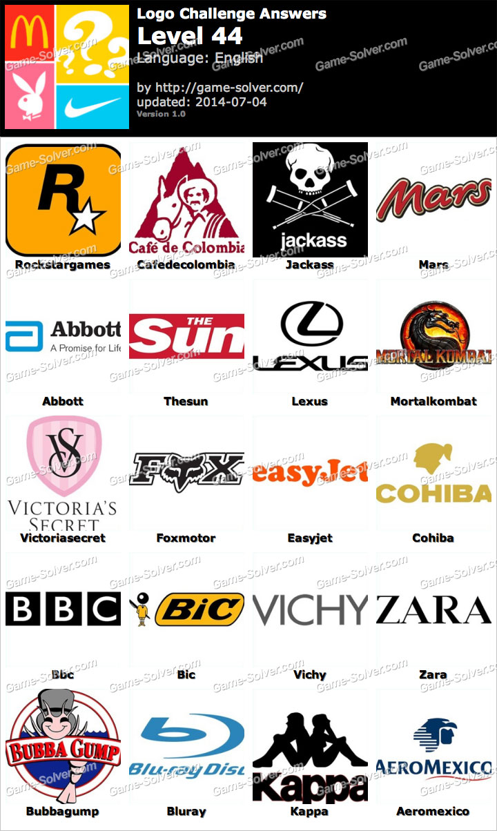 Logo Challenge Level 44 • Game Solver