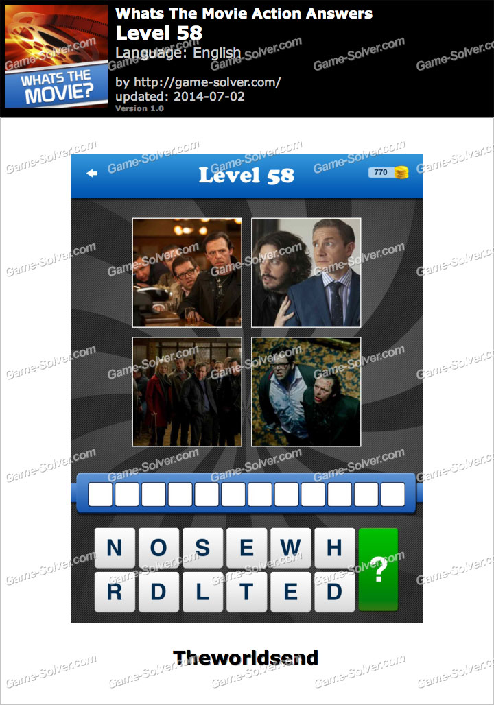 Whats The Movie Action Level 58 • Game Solver