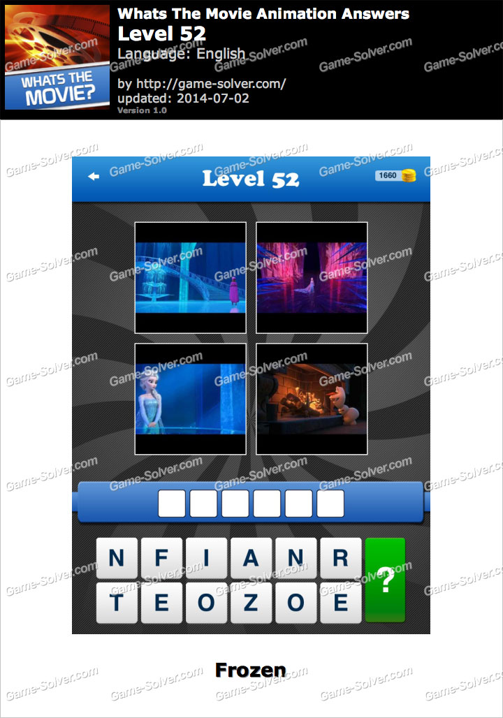 Whats The Movie Animation Level 52 • Game Solver