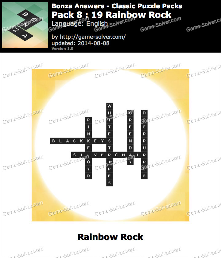 Bonza Answers Classic Puzzle Pack 8 19 Rainbow Rock Game Solver bonza-answers-classic-puzzle-pack-8-19-rainbow-rock-game-solver