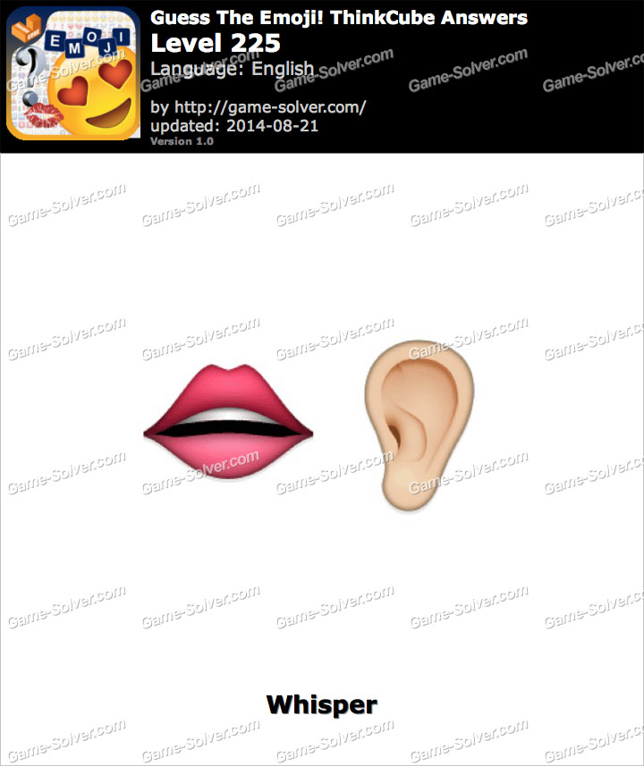 Guess The Emoji Thinkcube Level 225 Game Solver