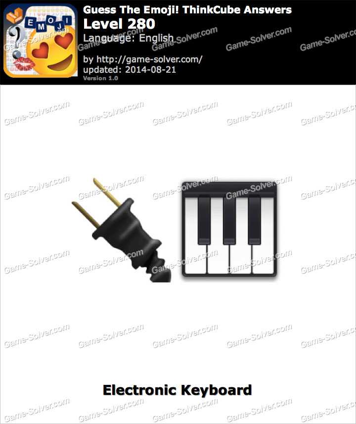 Guess The Emoji ThinkCube Level 280 • Game Solver