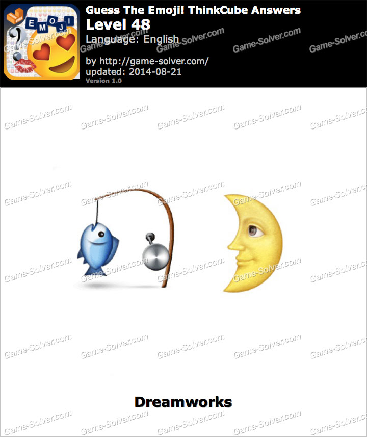 Guess The Emoji ThinkCube Level 48 • Game Solver
