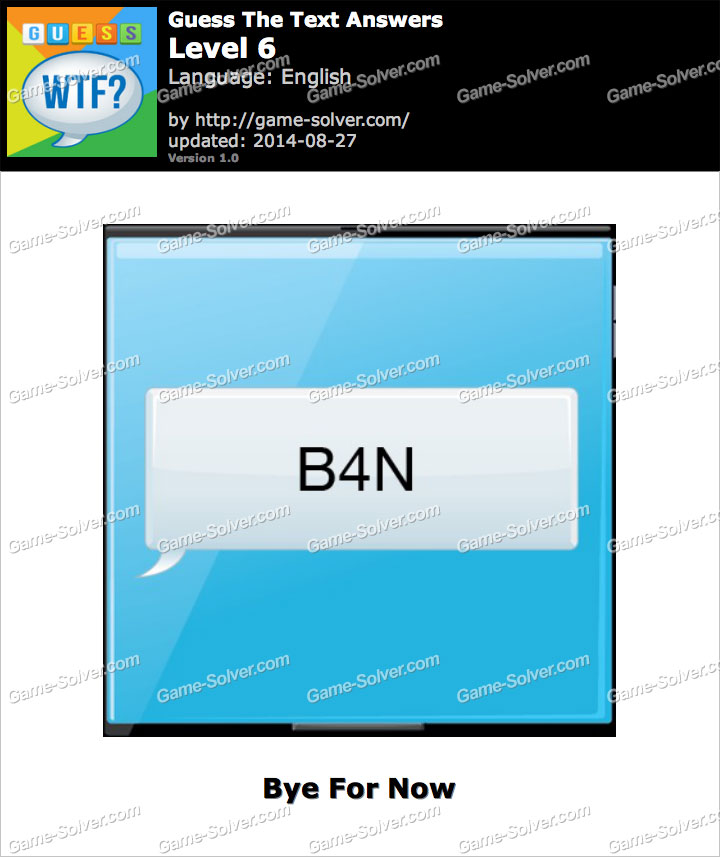 What does B4N mean ? • Game Solver