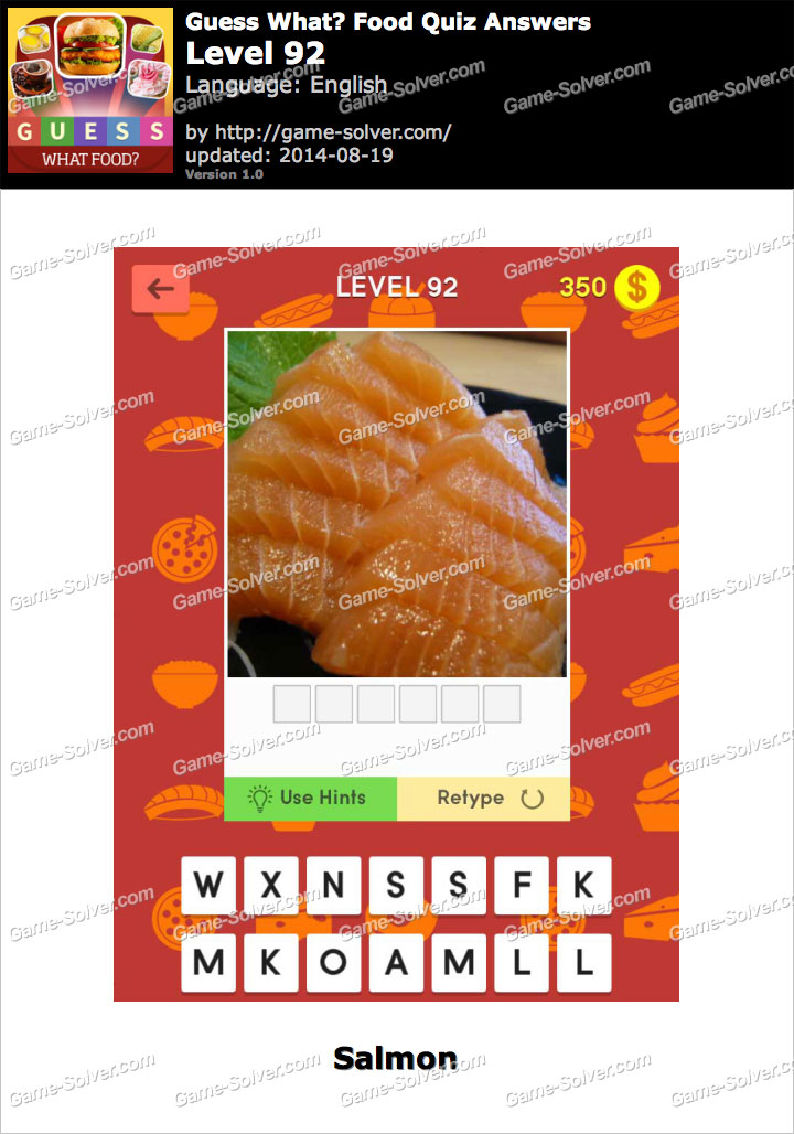 Guess What Food Quiz Level 92 • Game Solver