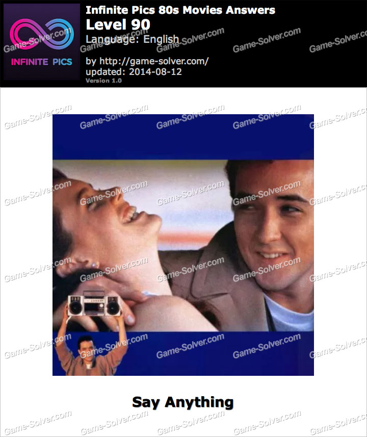 Infinite Pics 80s Movies Level 90 • Game Solver