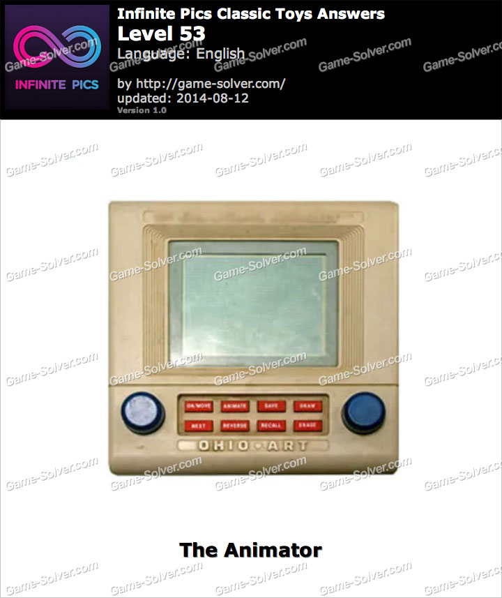 Infinite Pics Classic Toys Level 53 • Game Solver