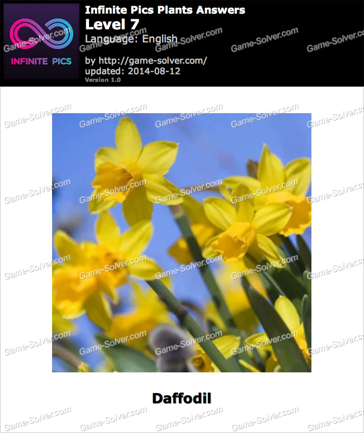 Infinite Pics Plants Level 7 • Game Solver