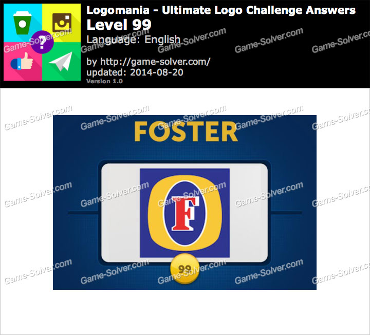 Logomania Ultimate Logo Challenge Level 99 • Game Solver