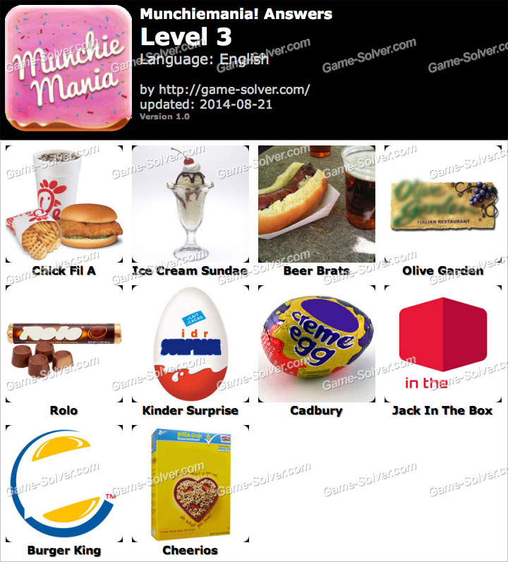 Munchiemania Level 3 • Game Solver