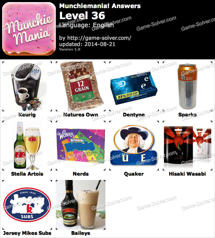 Munchiemania Level 36 • Game Solver