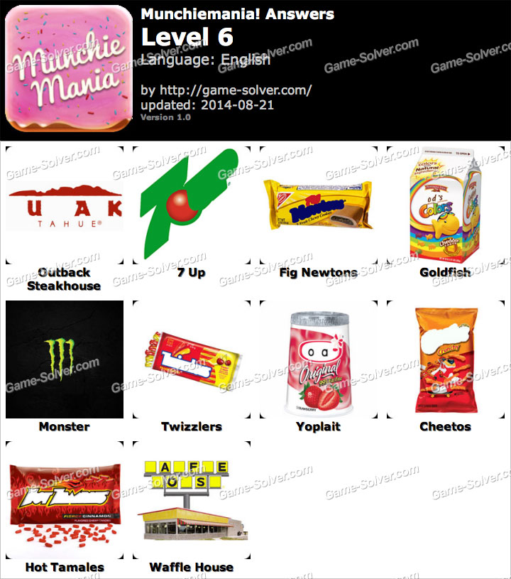 Munchiemania Level 6 • Game Solver