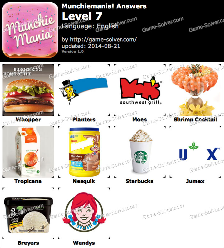 Munchiemania Level 7 • Game Solver