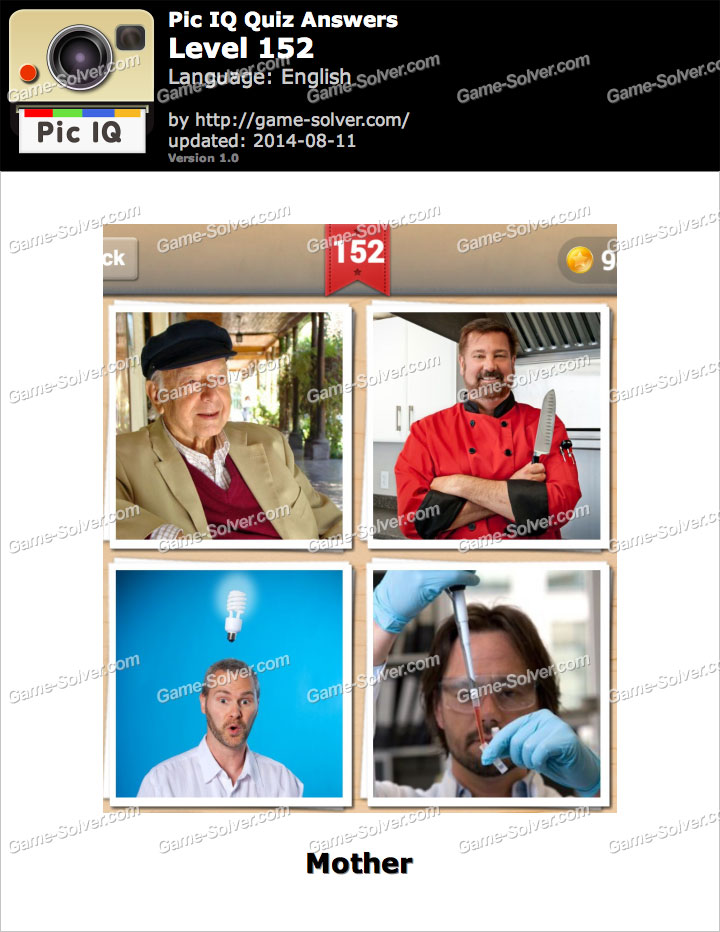 Pic IQ Quiz Level 152 • Game Solver