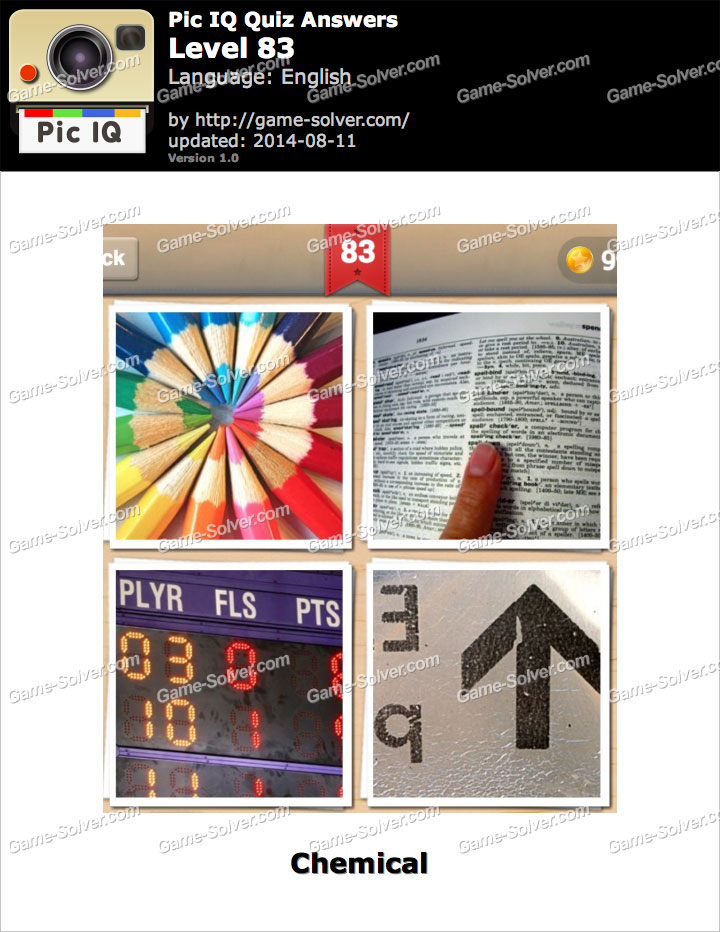 Pic IQ Quiz Level 83 • Game Solver