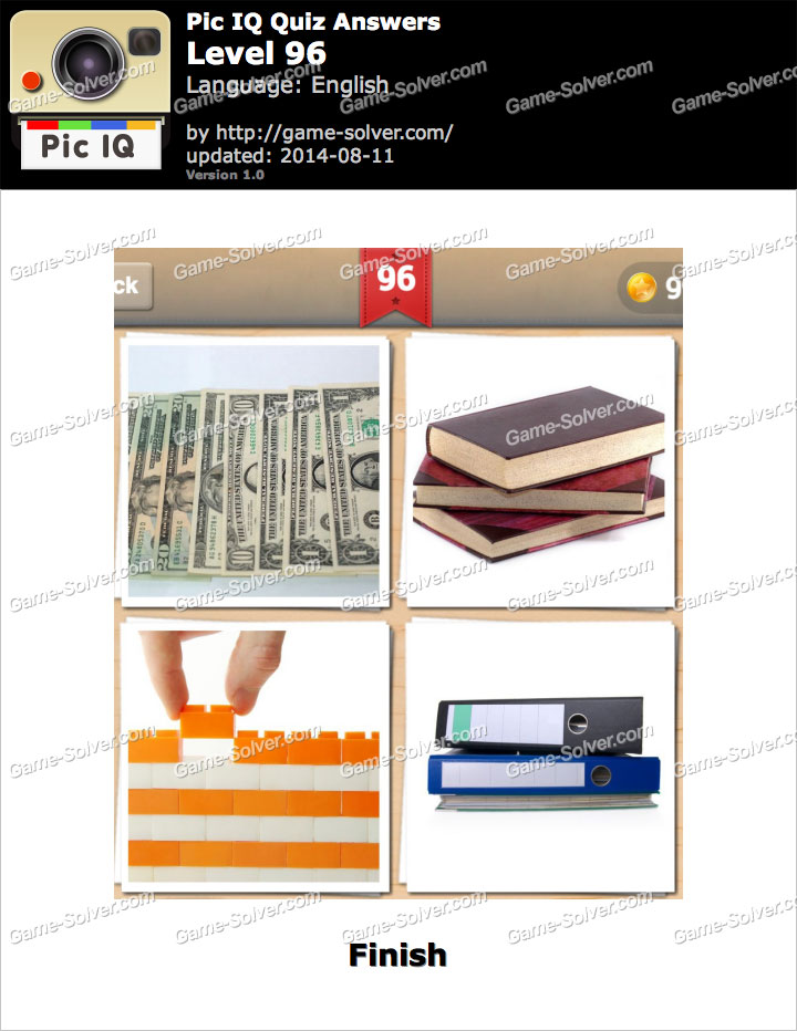 Pic IQ Quiz Level 96 • Game Solver